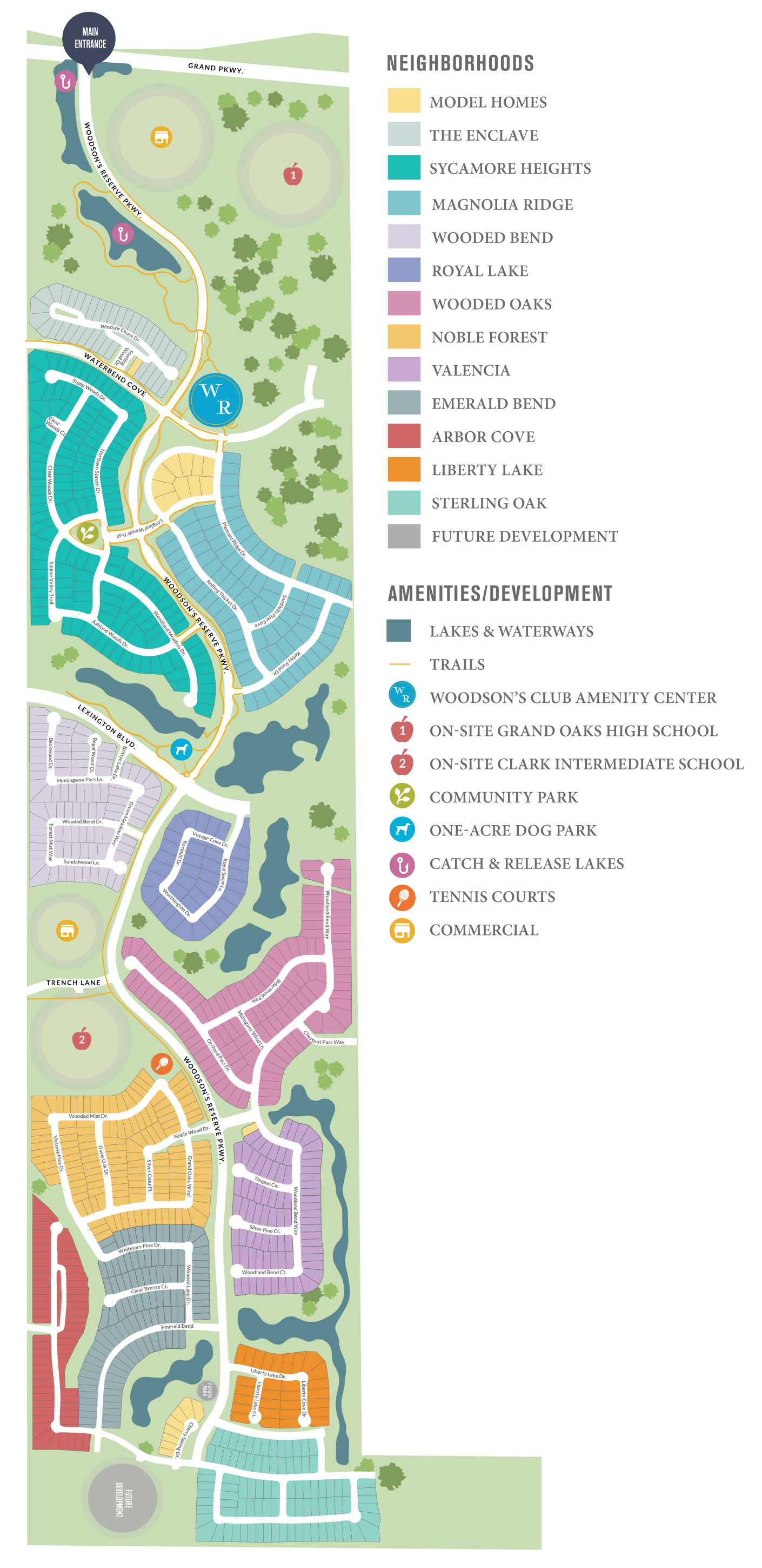 Community Map - Site Plan | NorthGrove - Magnolia, Texas